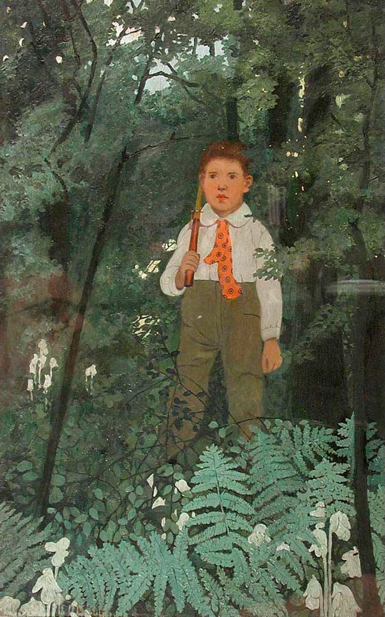 Illustration for James Whitcomb Riley's "The Bear Story"