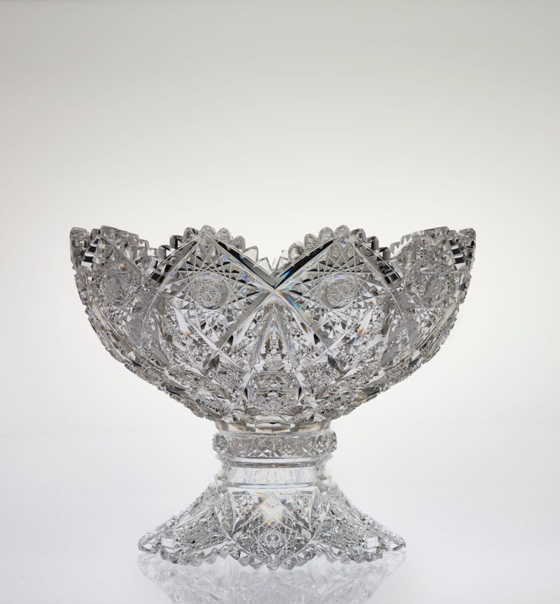 Kensington pattern punch bowl on stand