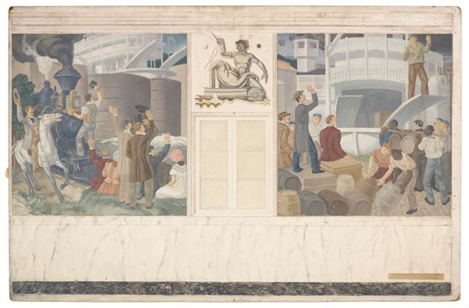 Mural Designs for the Marine Hospital, Louisville, Kentucky (new modes ...