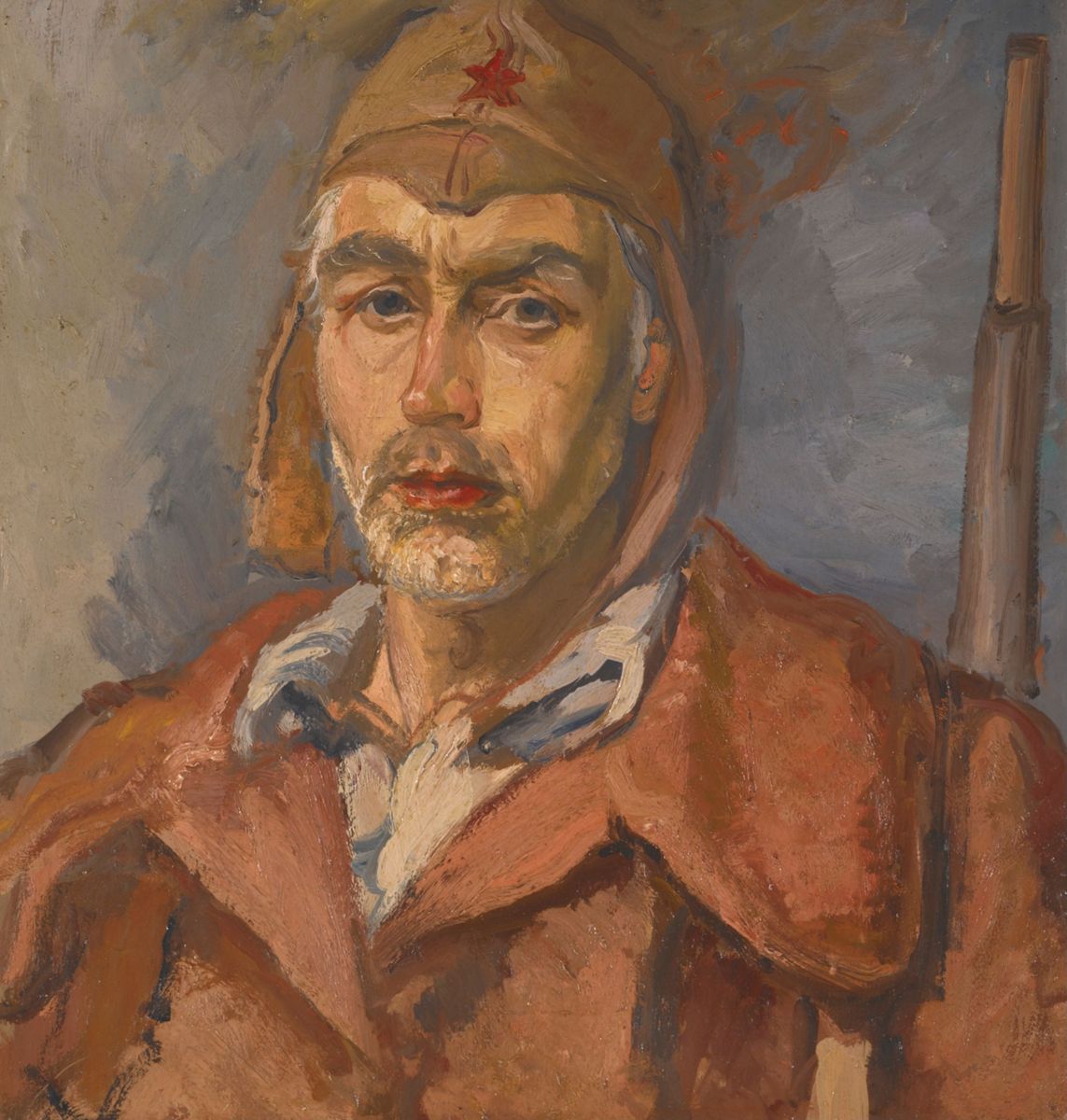 Self-Portrait as Republican Militiaman, Spanish Civil War