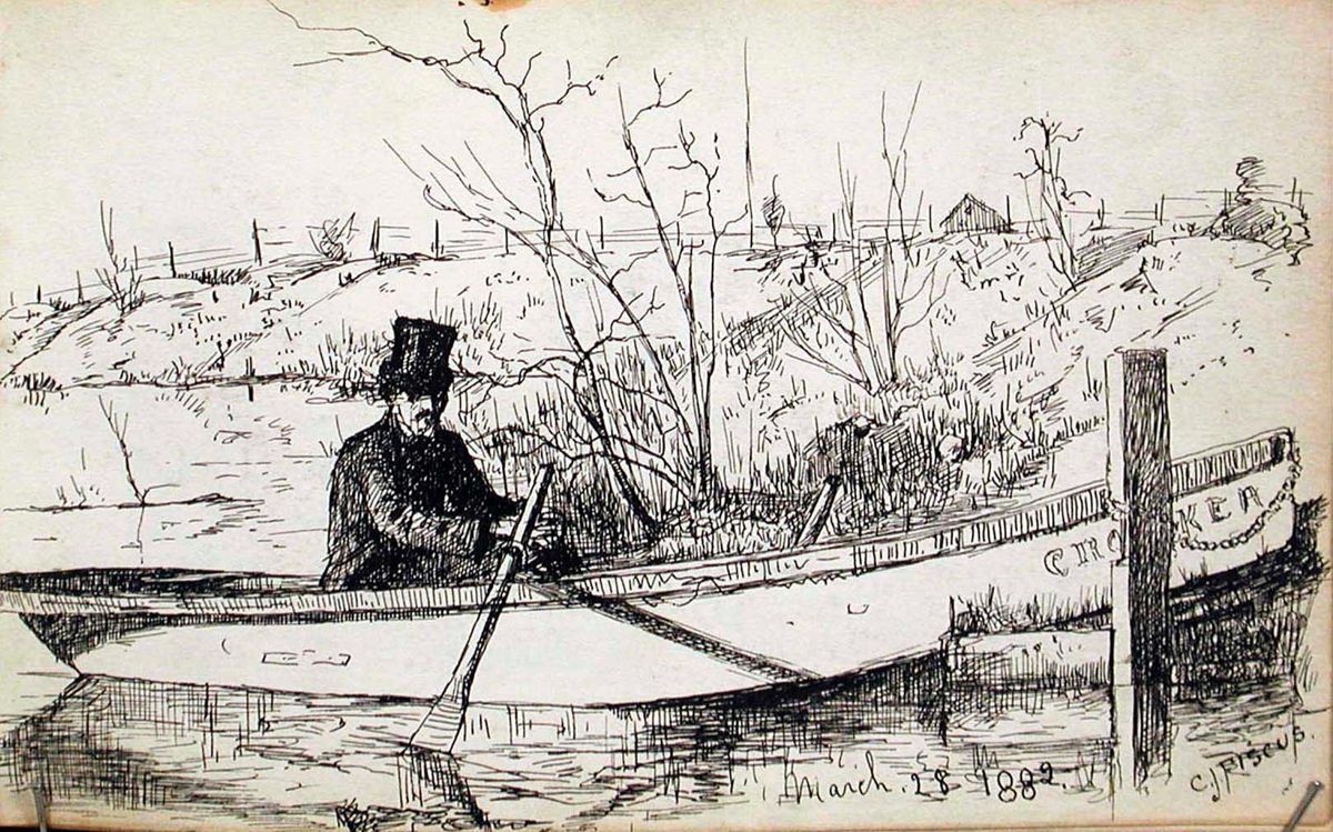 Man in Rowboat