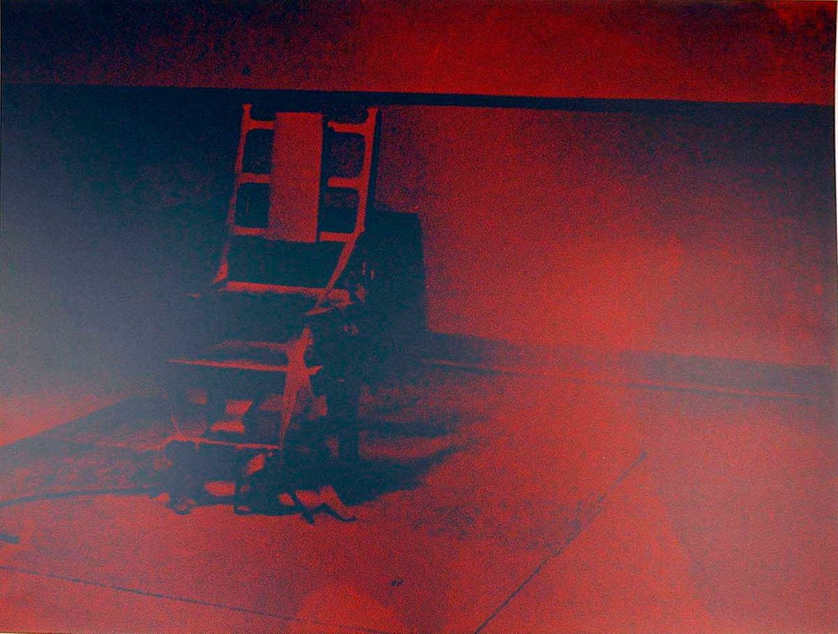 Electric Chair (deep blue, brown)