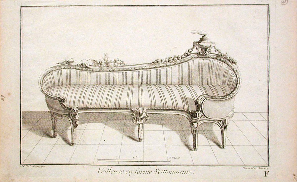 Veilleuse en forme d'Ottomanne (Settee in the style of an Ottoman sofa)