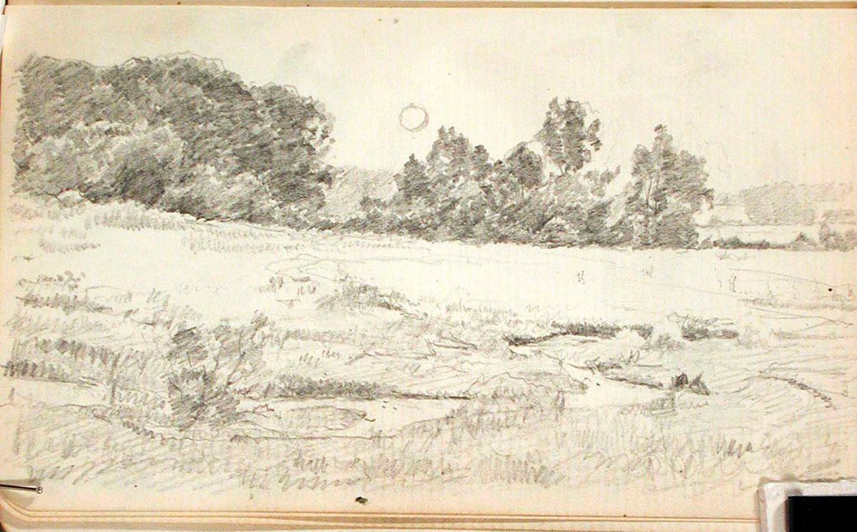 Study for An August Sunset - Prairie Dell