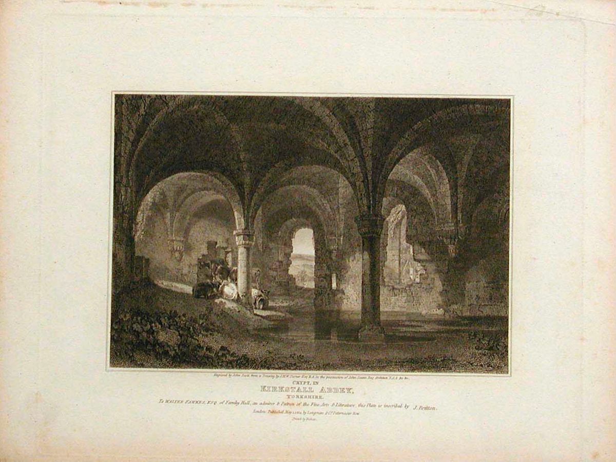 Crypt in Kirkstall Abbey, Yorkshire