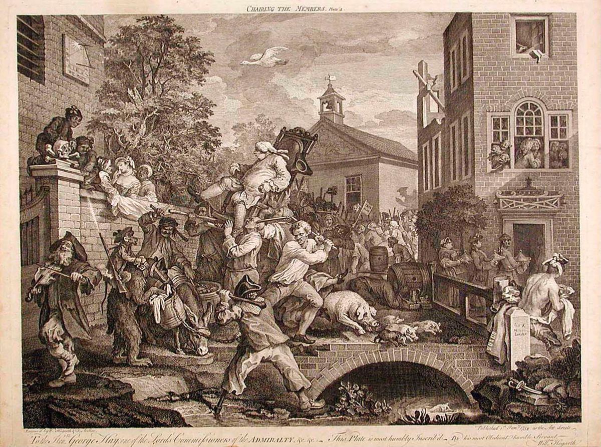 Chairing the Members: Four Prints of an Election, Plate 4