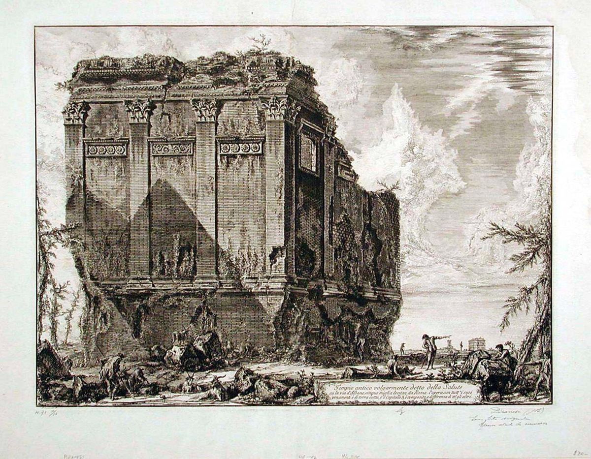 The So-Called Temple of Salus, on the Road to Albano