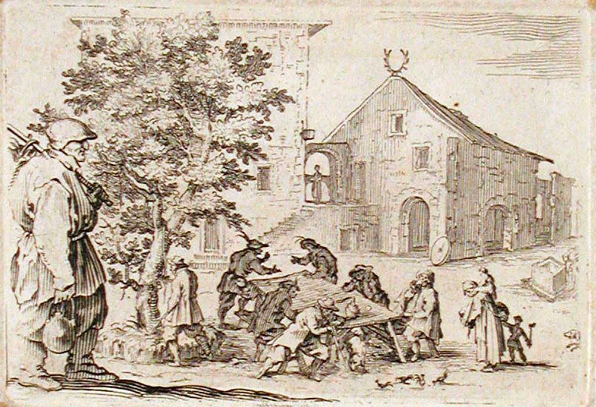 Terrific Peasants Before An Inn Images